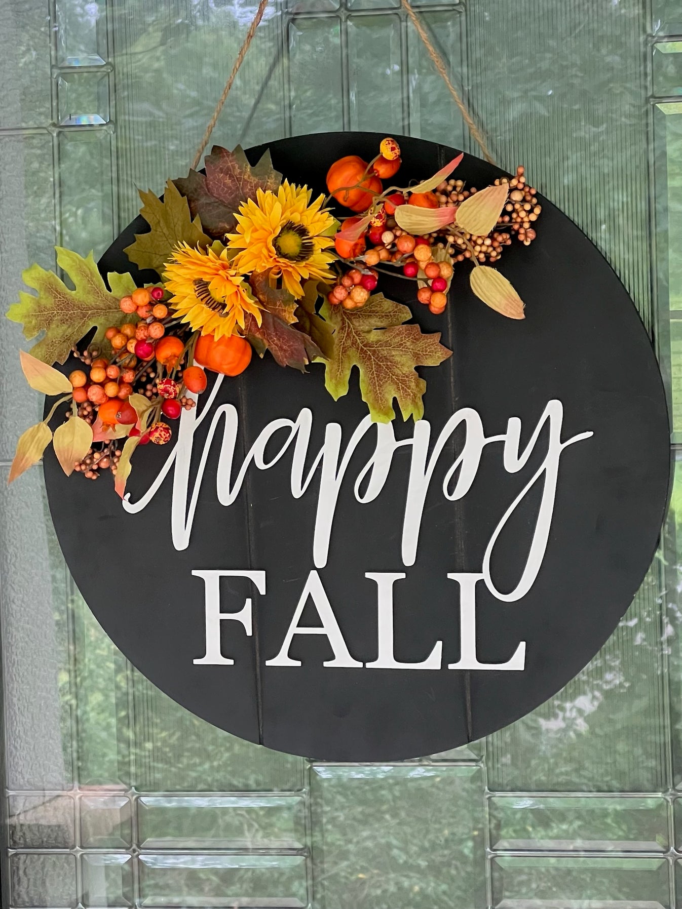 Happy Fall Door Sign – Honey & Rush Laser Engraving and Creating